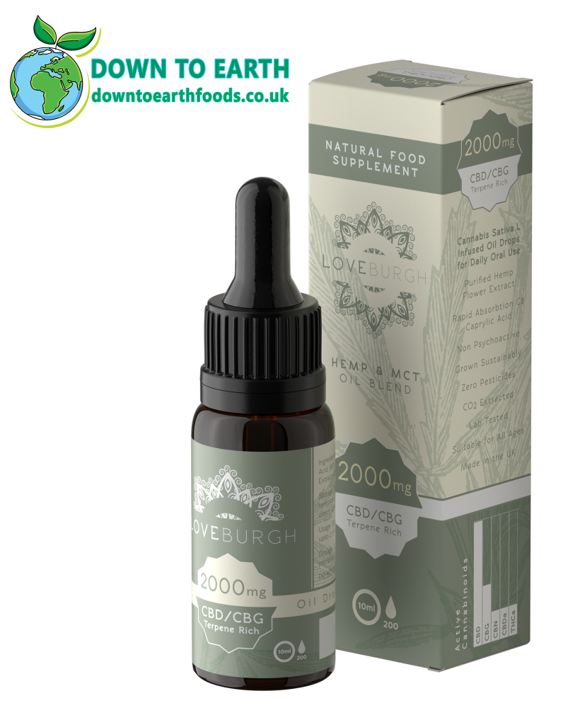 2000mg CBD Oil - Down To Earth Foods Greengrocer